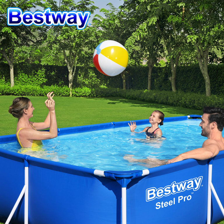 Bestway Steel Pro Rectangular Frame Swimming Pool with Filter Pump 4mx2 ...